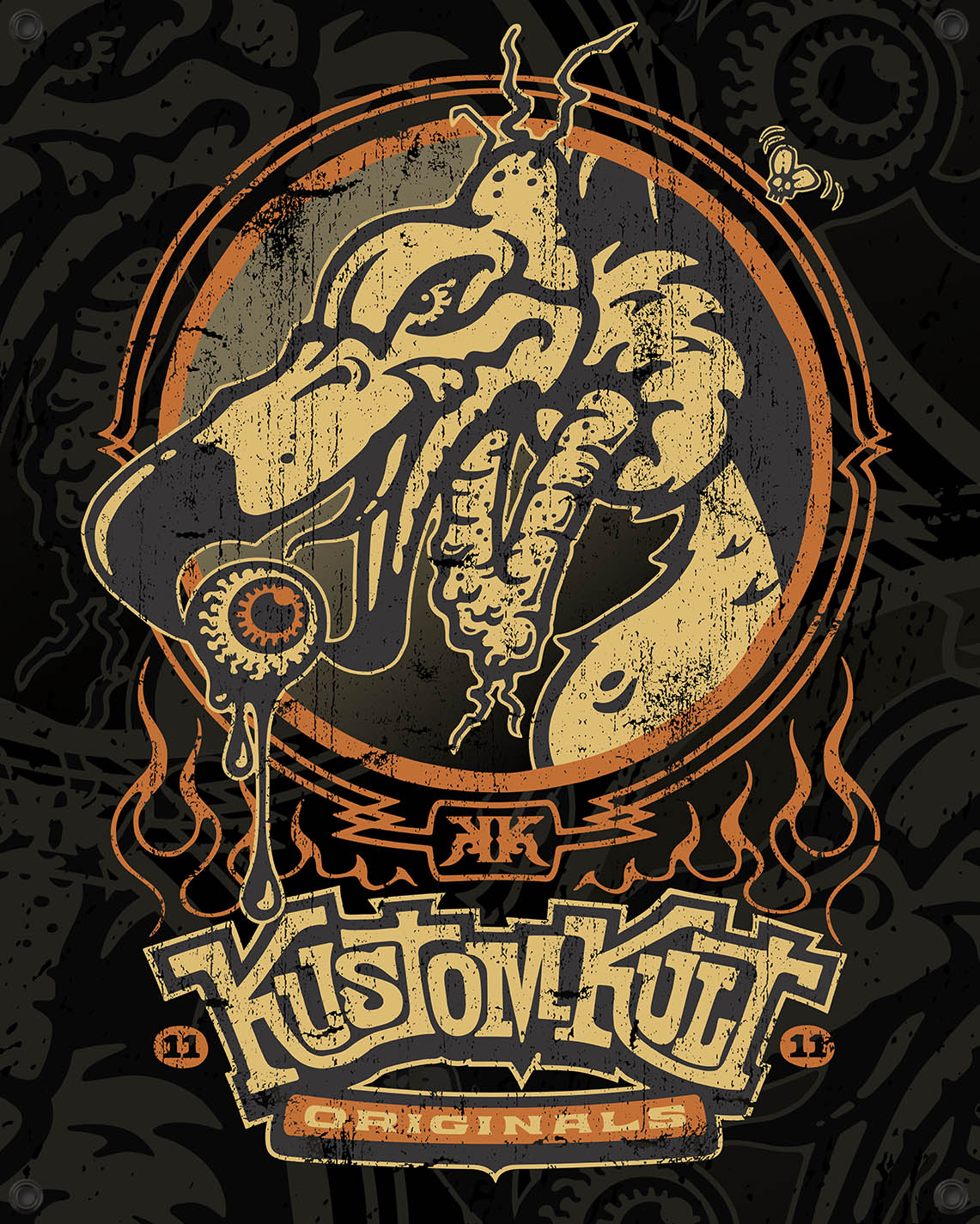 BUZZ KILL ~ ORANGE - BANNER – KUSTOM KULT®