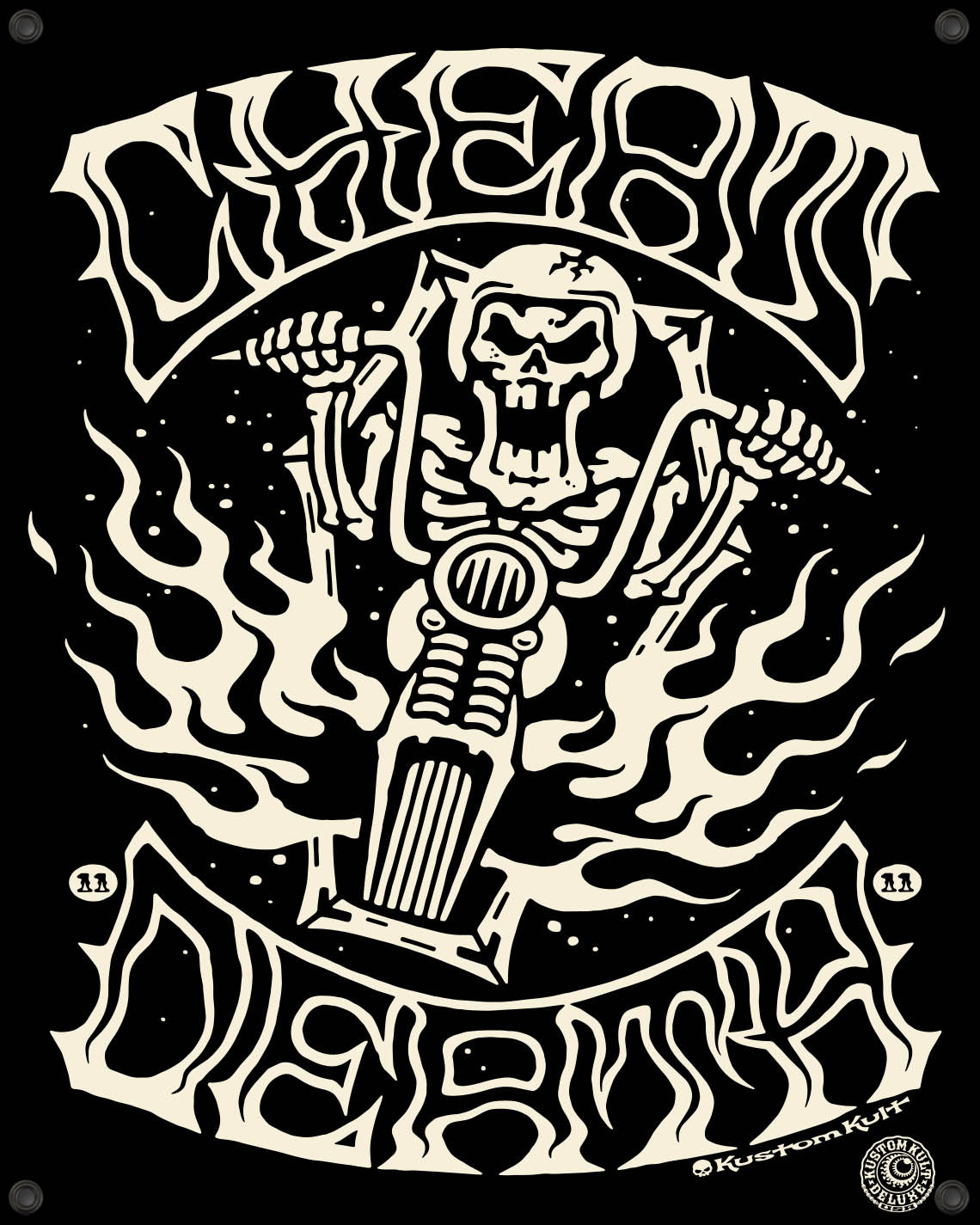 CHEAT DEATH - BANNER – KUSTOM KULT®
