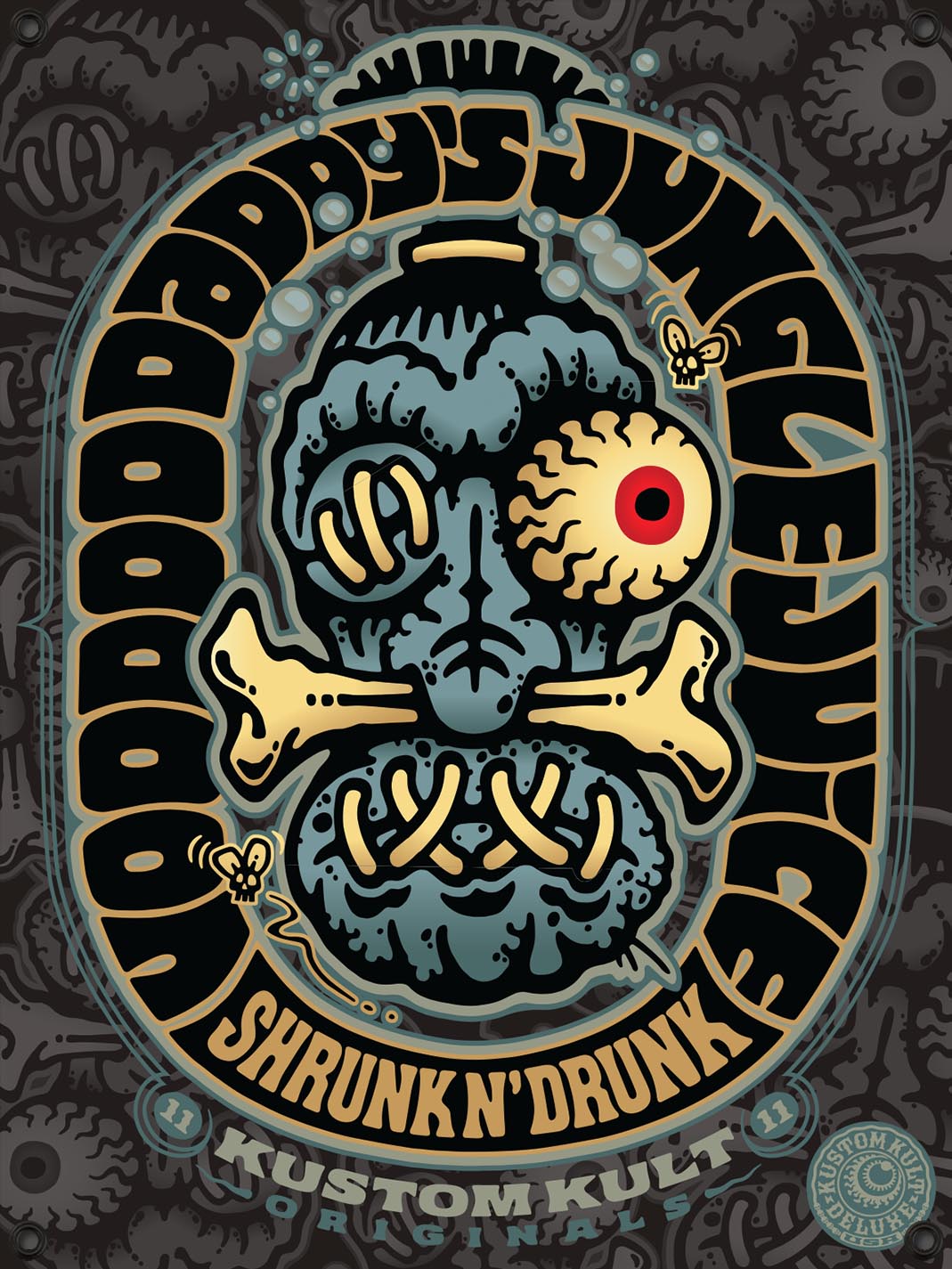 SHRUNK N' DRUNK - BANNER ~ Dark – KUSTOM KULT®