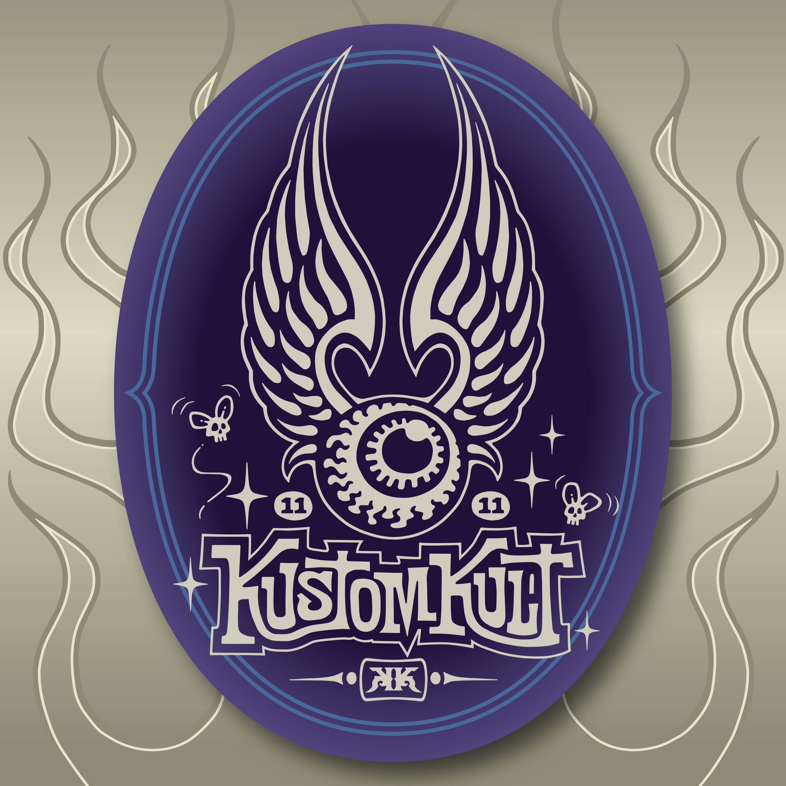 FLYING EYEBALL - Sticker – KUSTOM KULT®